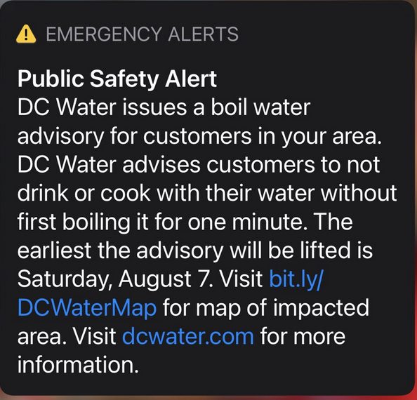 DC Water Issues Boil Water Advisory for parts of Northeast DC - PoPville