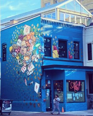New Mural on the side of Alice Bar & Lounge coming to old State of the ...