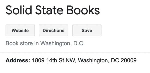 Mega Scuttlebutt: Solid State Books to open a 2nd location on 14th ...