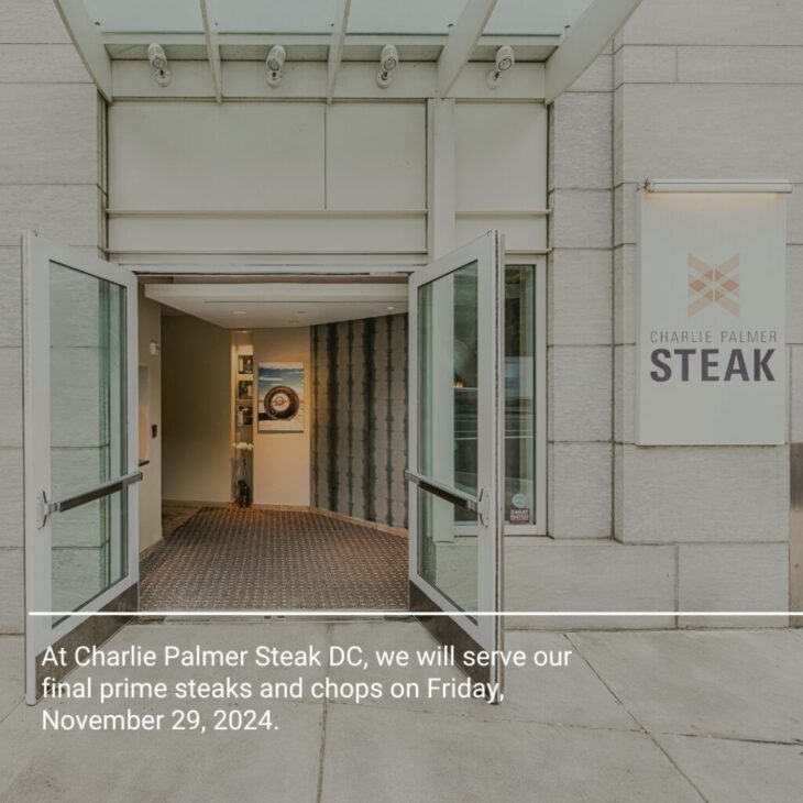 Charlie Palmer Steak DC: “After 22 incredible years, we’re bidding a ...