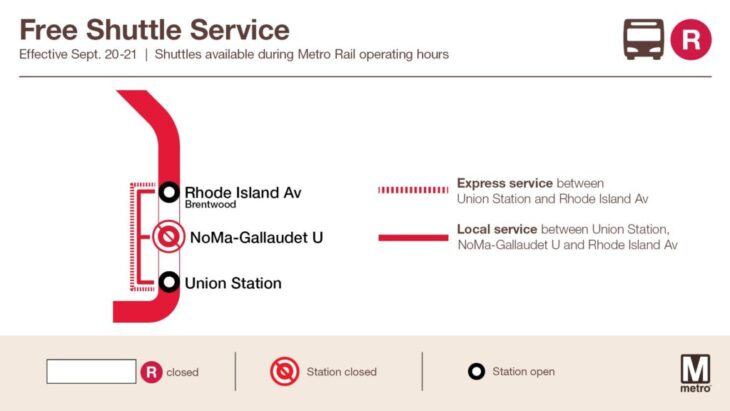 Heads Up Red Line Riders – Weekend trackwork: NoMa-Gallaudet U Station ...