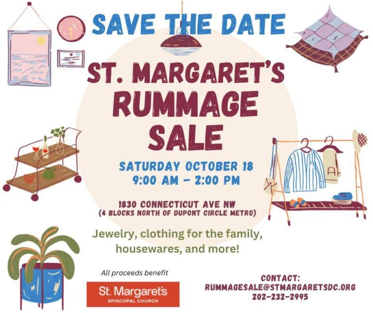 “The epic annual St. Margaret’s Episcopal Church Rummage Sale is this ...