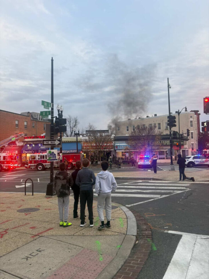 Fire in Adams Morgan Strip on Florida Ave, unbelievably, near Keren ...