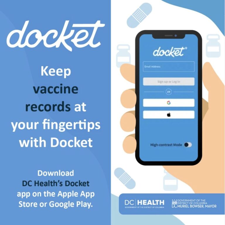 DC Health launches new app, Docket, “helps you to access your vaccine ...