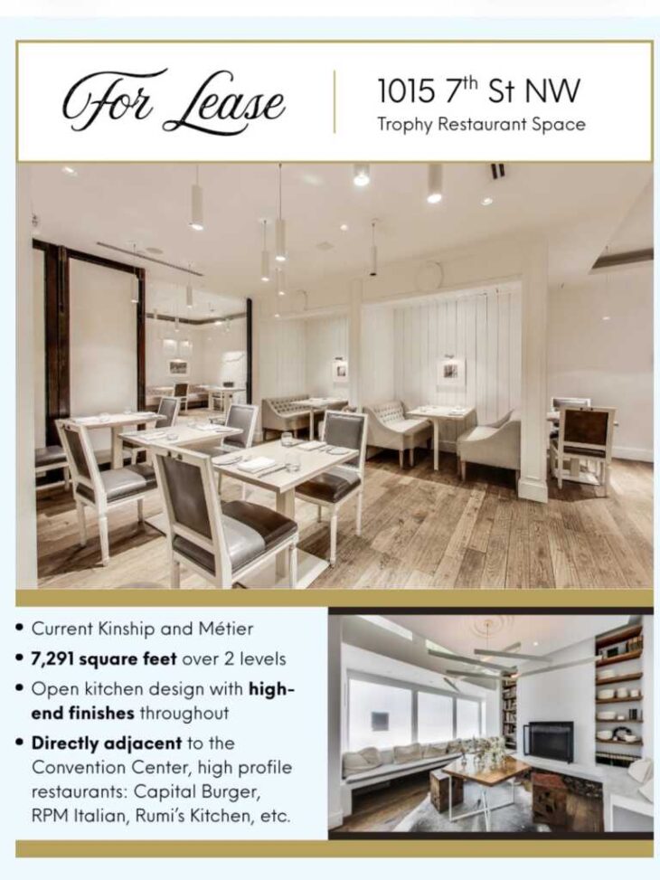 Update: For Lease Ads Spotted for Metier and Kinship space. Metier and ...