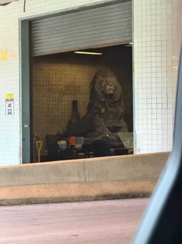 Spotted (Again): “Big Lion Statue in 395 Tunnel Storage” previously ...